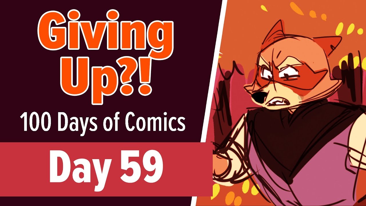 When to Give Up On a Comic - 100 Days of Making Comics 2 - DAY 59 - YouTube