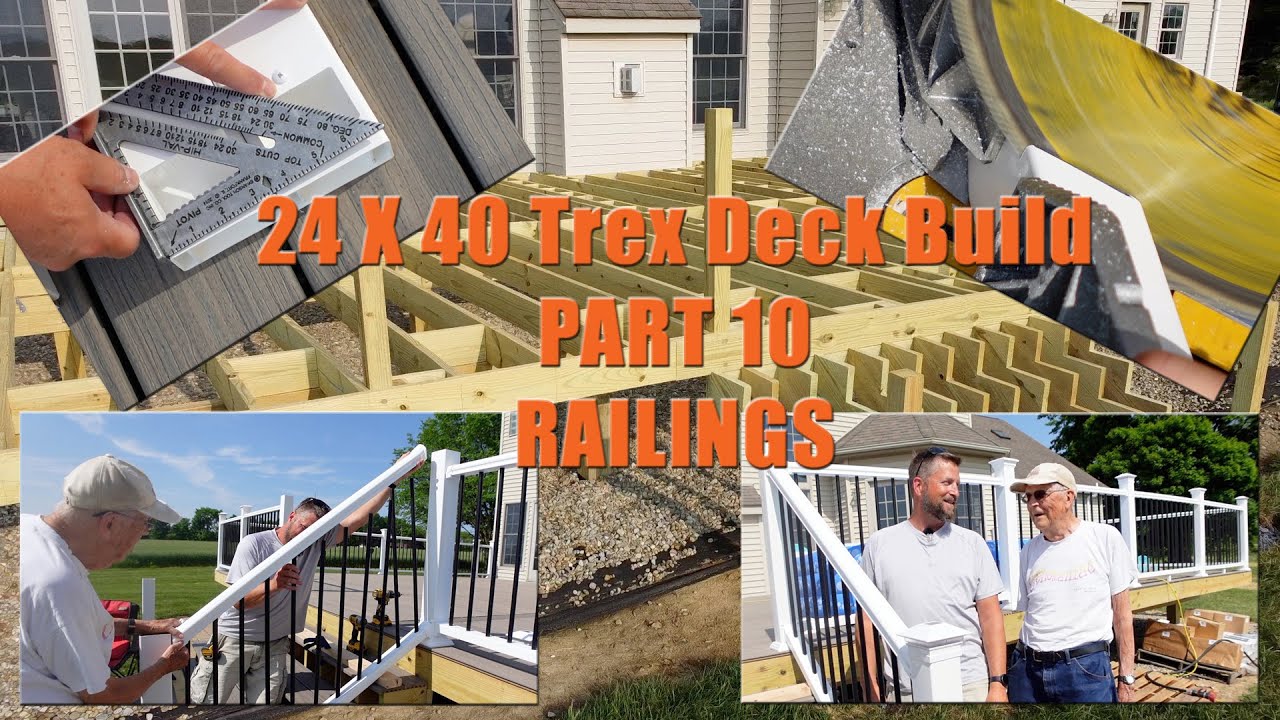 24 X 40 Trex Deck Build Part 10: Veranda Guard Rails, Gate Kit, and ...