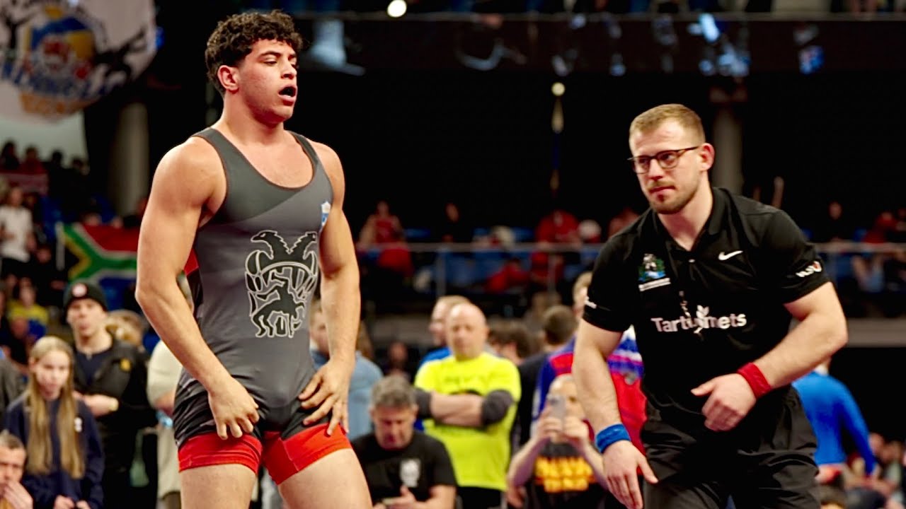 U20 Nikolaos Giagkounidis (GRE) vs Nikita Gerasymenko (SUI) 87kg. Greco ...