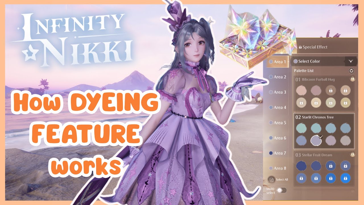 How to use the DYEING FEATURE in Infinity Nikki - YouTube