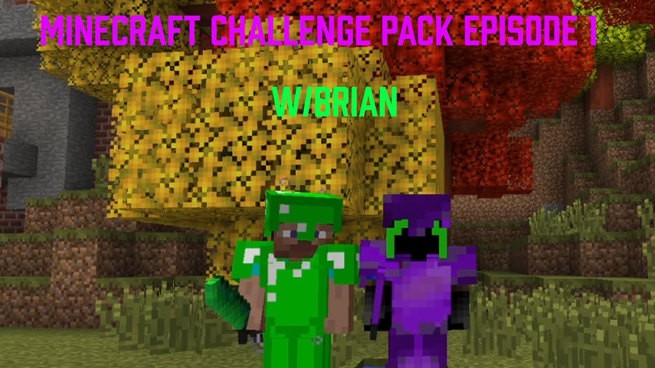 Minecraft Challenge Pack Episode 1 W/Brian - YouTube