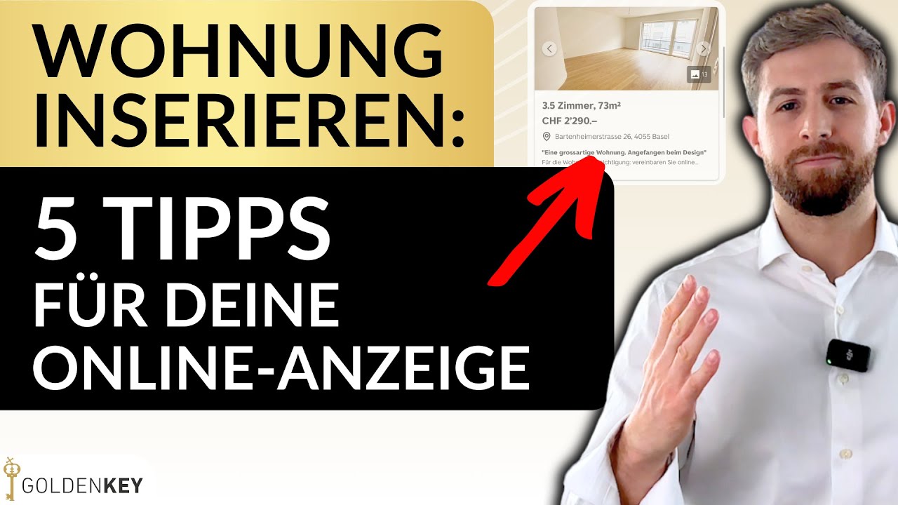 Wohnung inserieren: 5 Tipps für dein Online-Inserat (inkl. Golden Key ...