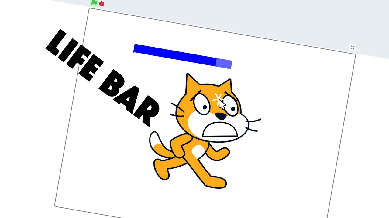 How to make a life bar in 1 minute in scratch? - YouTube