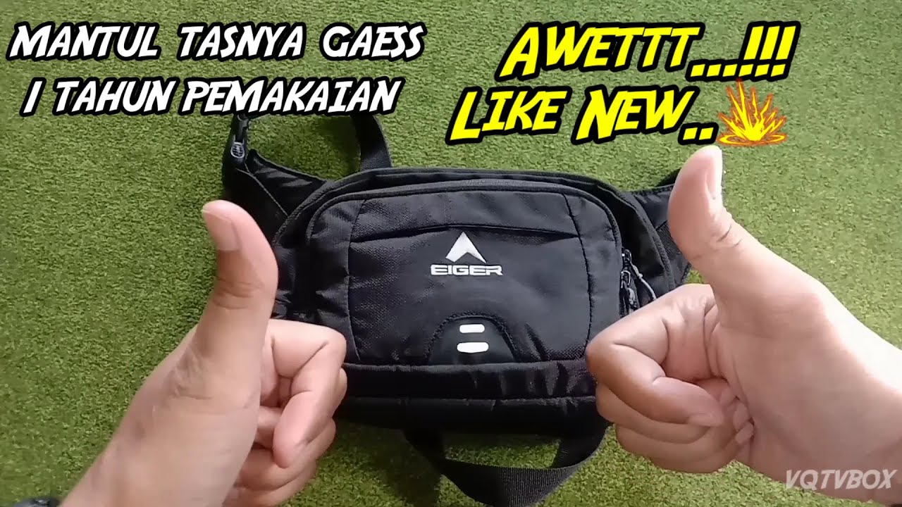 review waist bag EIGER wallrun black - YouTube