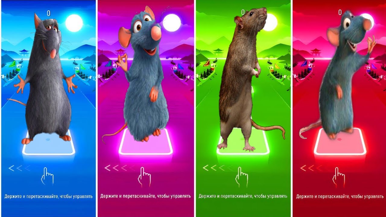 RAT DANCE RAT VS RAT VS RAT 🎶 Tiles Hop EDM Rush - YouTube