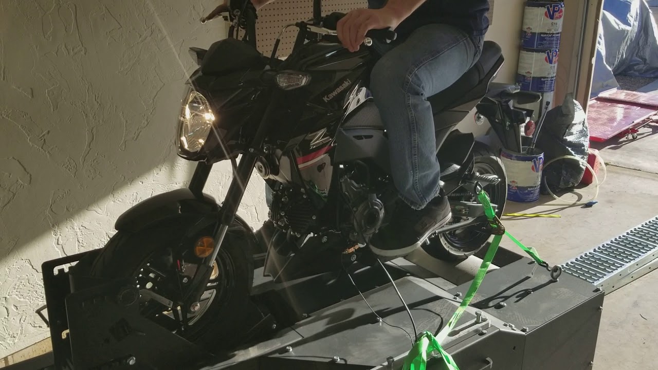 Z125 on Axis dyno - YouTube