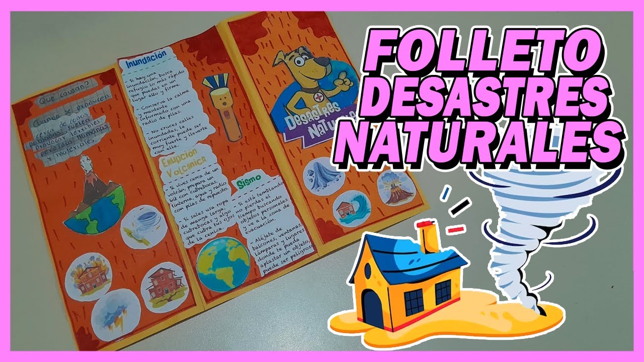 Como Hacer Un Folleto De Los Desastres Naturales 🌪🌩🌫🌧🌨 - YouTube