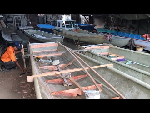 Bermacam model perahu fiberglass bisa mereka buat di tempat ini !!# ...
