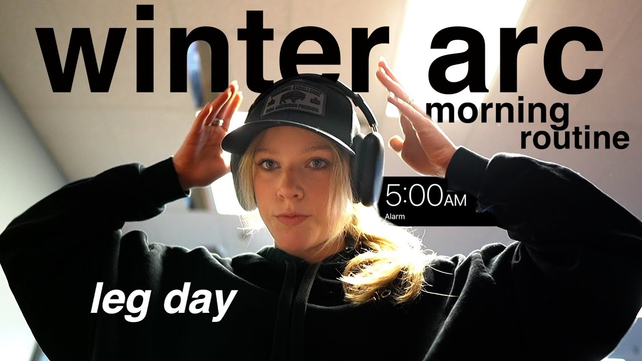 a 5:00am morning routine: winter arc edition - YouTube
