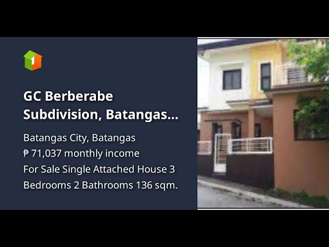 GC Berberabe Subdivision, Batangas City, Batangas - YouTube