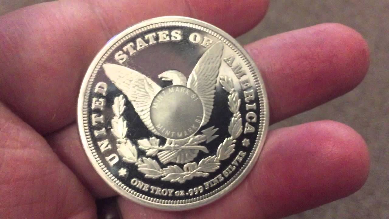 Silver Stack: Sunshine Mint Morgan Round - YouTube