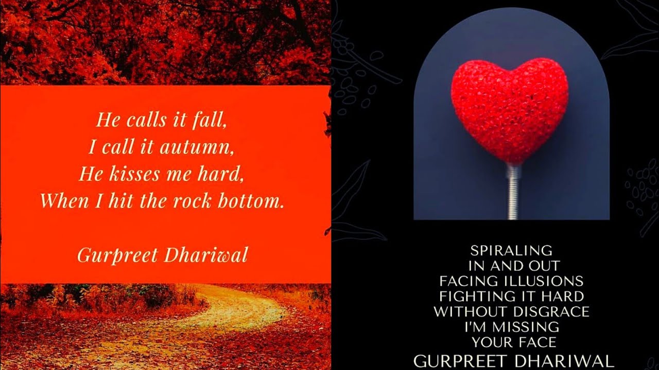 Micro-poems and Quotes by Gurpreet Dhariwal - YouTube