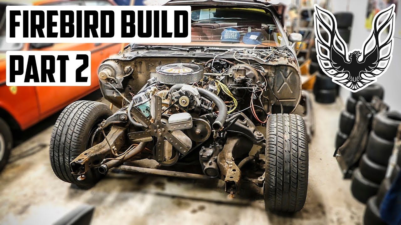 ONLY THE FRAME AND ENGINE LEFT! 1970 Firebird Build Part 2 - YouTube