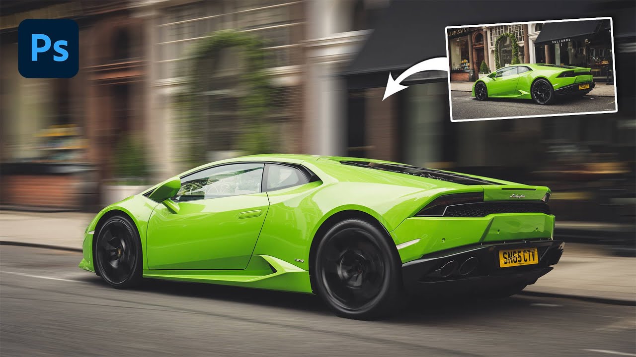 Create Speed Effect in Photoshop (QUICK & EASY) - YouTube