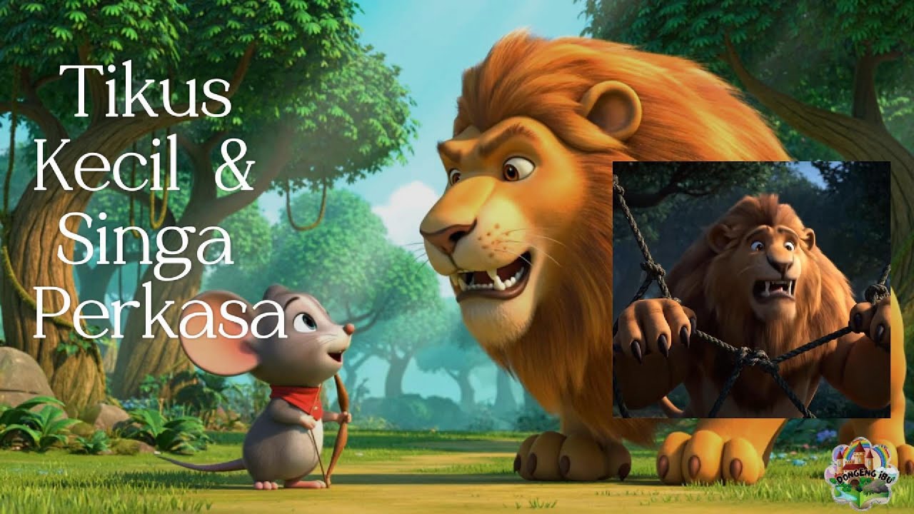 Tikus Kecil & Singa Perkasa | Dongeng Anak Indonesia |Dongeng Anak ...