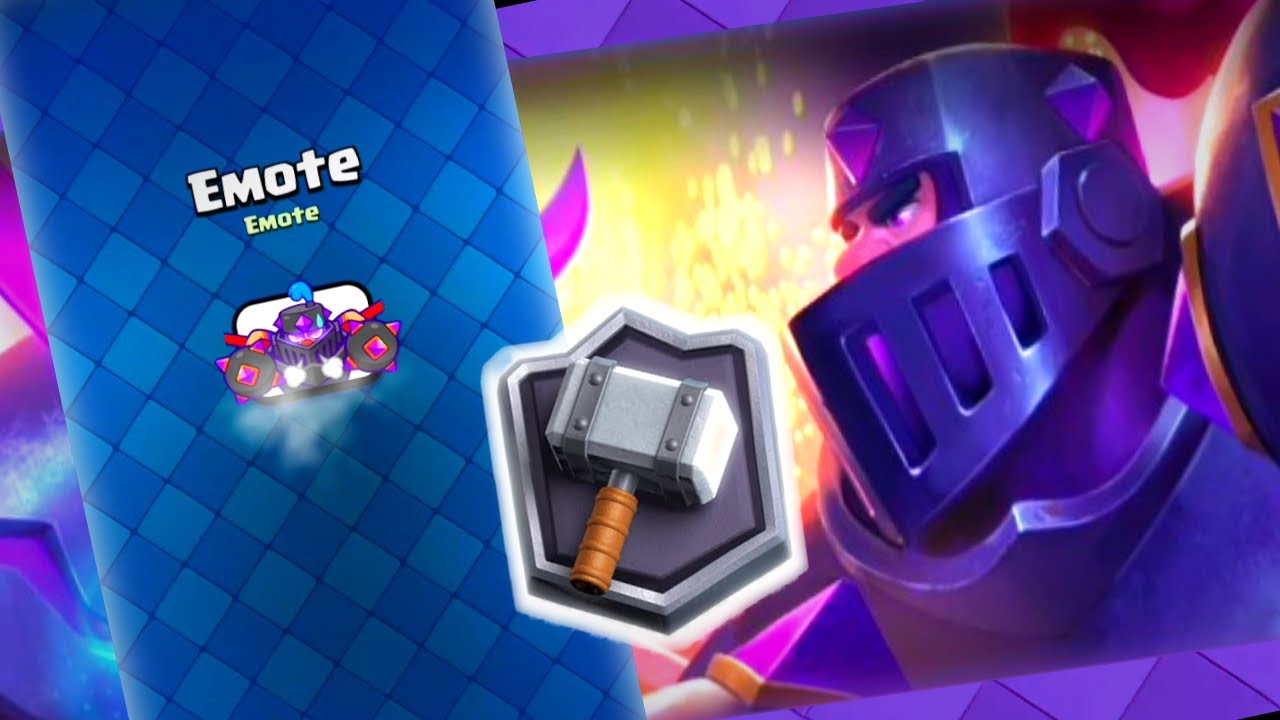 Claiming OP Emote of Mega Knight Evolution _ Evo MK Mortar Deck Battles ...