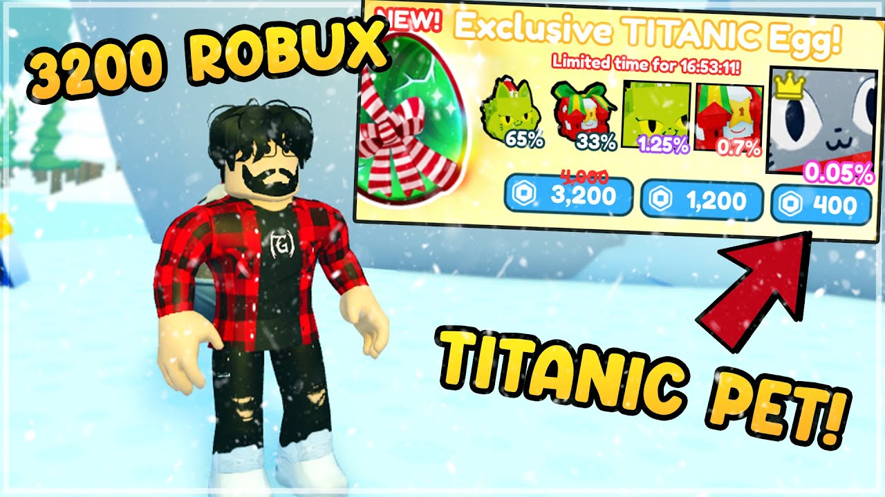 Quay Được 3200 Robux Mình Mua Trứng Thử Vận May Mở TITANIC Cat Trong ...