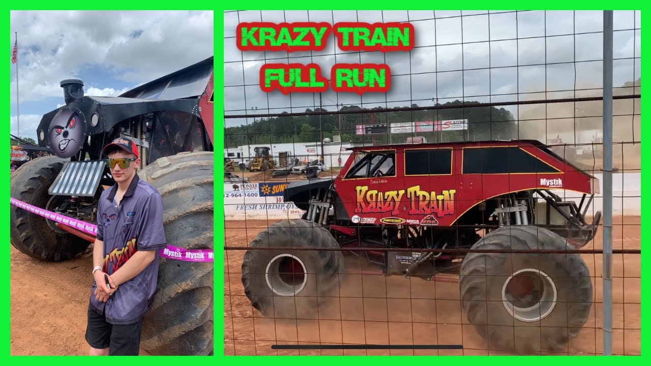 Krazy Train Monster Truck Show Vlog | Full Run | Triton + Marian - YouTube