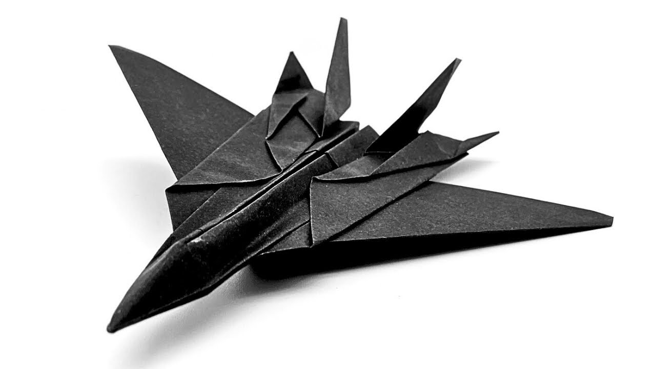 Origami Jet Fighter ️ | How to Fold a High-Speed Paper Warplane! - YouTube