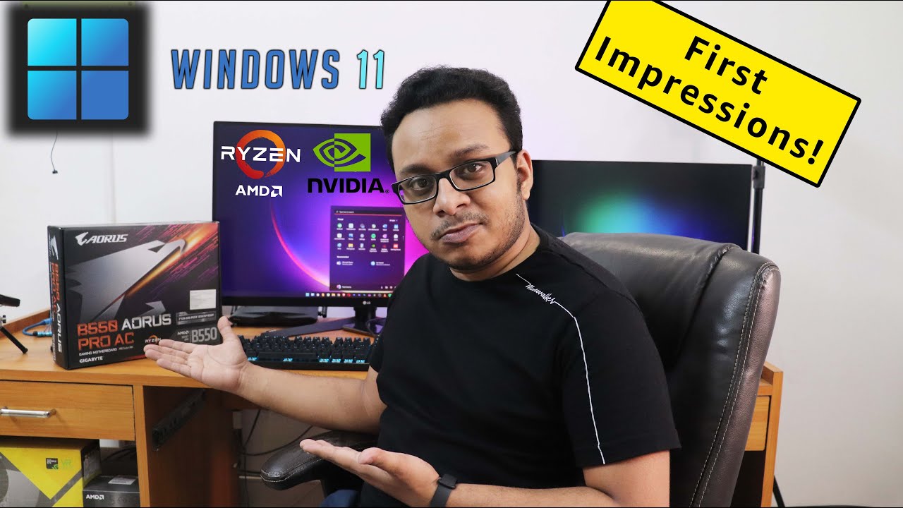 Switched to Windows 11 On my Main PC! 😍👌 Ryzen 5 5600X + GTX 1070 - YouTube