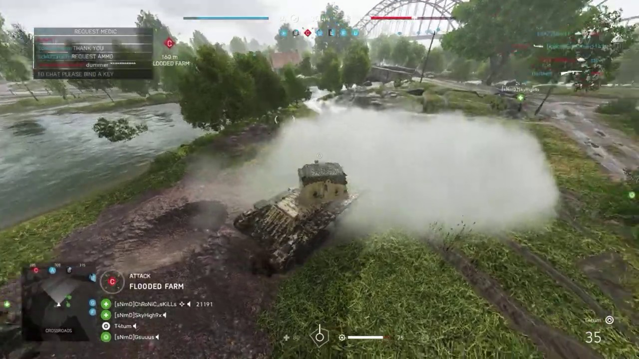 Battlefield V - Valentine AA mk I tank - YouTube