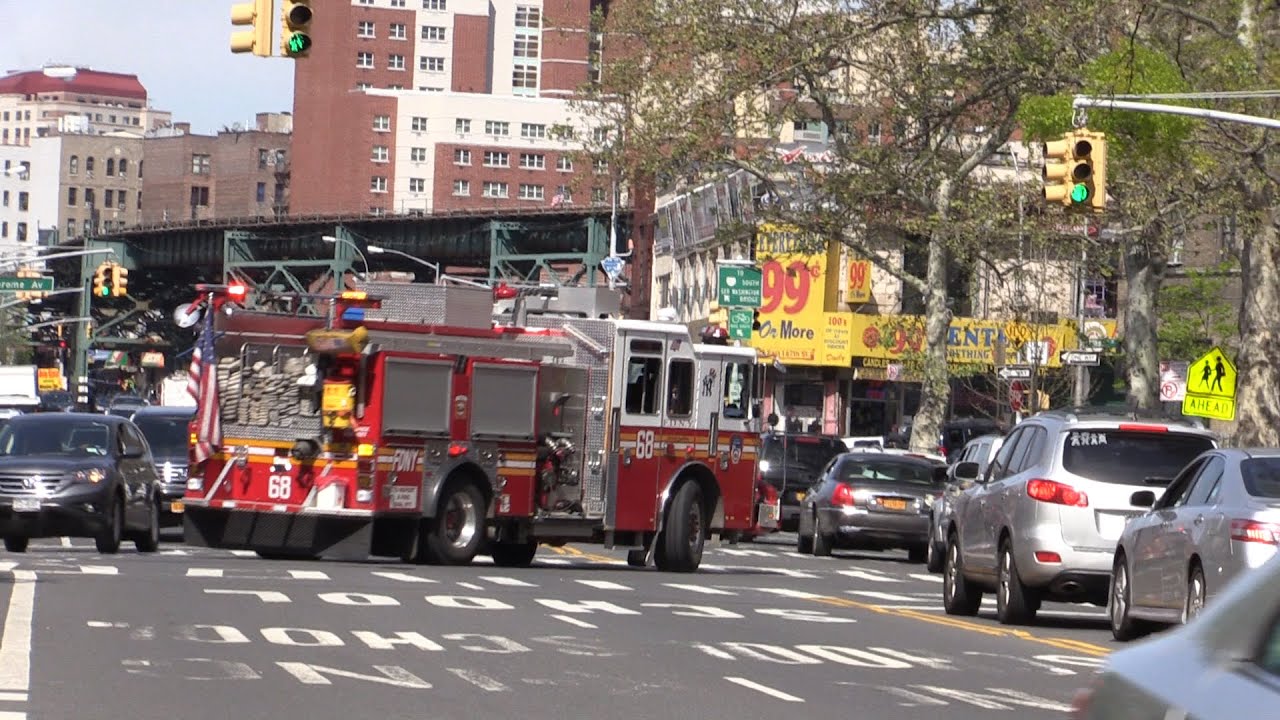 FDNY Engine 68 and FDNY EMS Responding Jerome Ave & Shakespere Ave in ...