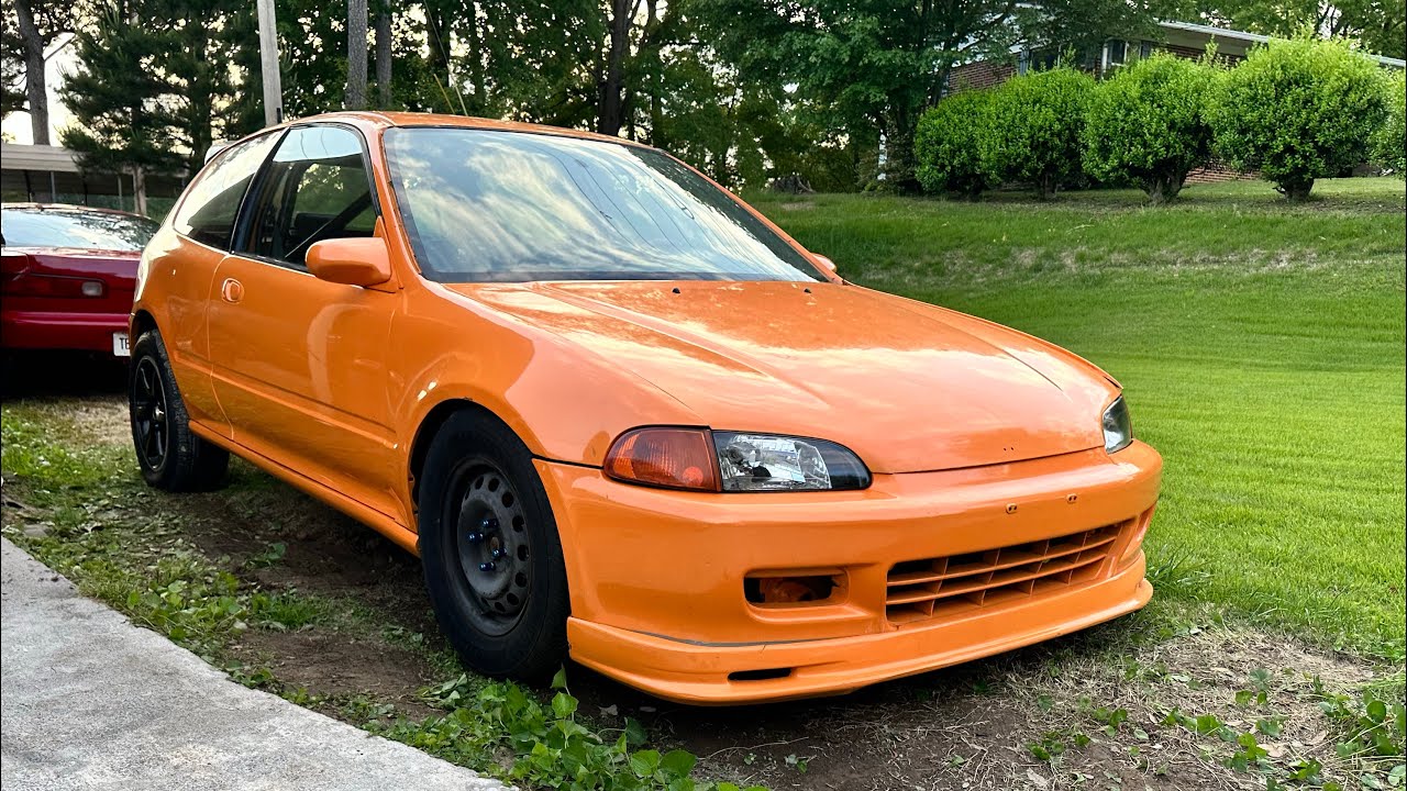 Mid Engine Honda Civic ( RWD ) / K20 swap - YouTube