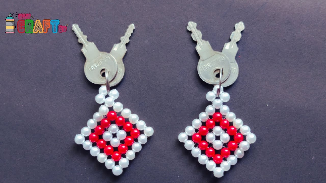Beaded Key Ring | How to make key ring | DIY keychain - Wow Craft BD ...