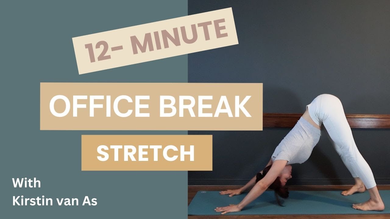 12-Minute Office Break Stretch - Beginner's Yoga - YouTube