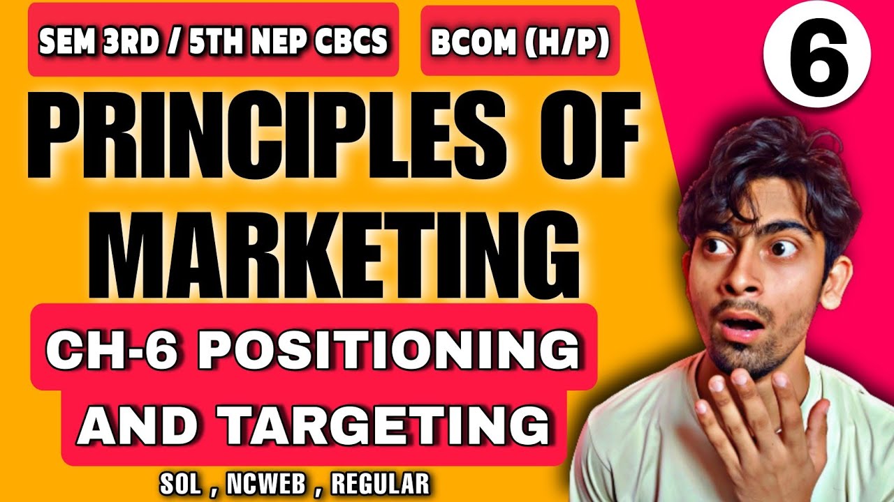 Bcom(P/H) Unit 2|CH-6 Positioning & Targeting | Principles of Marketing ...