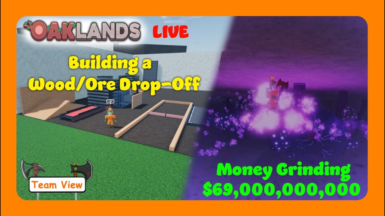 Building a Wood & Ore Drop-Off and Grinding some Money! - YouTube