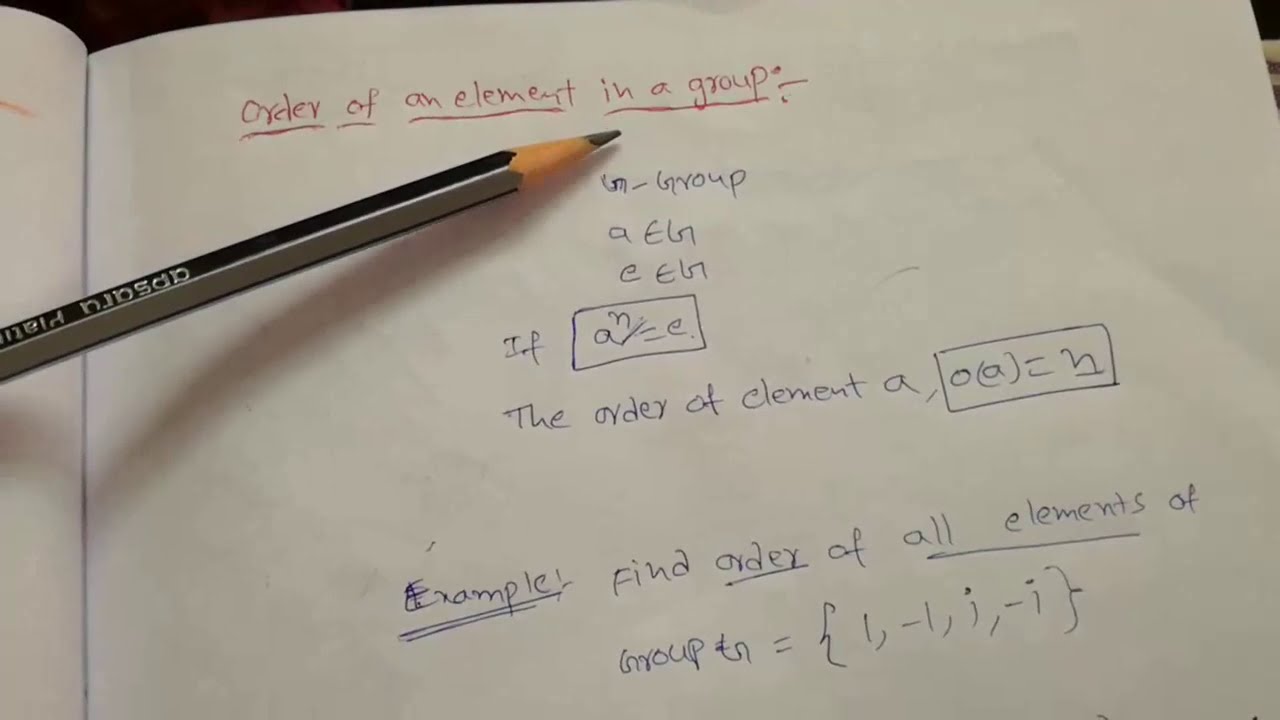 Abstract Algebra | Group Theory | How to find Order of an element in ...