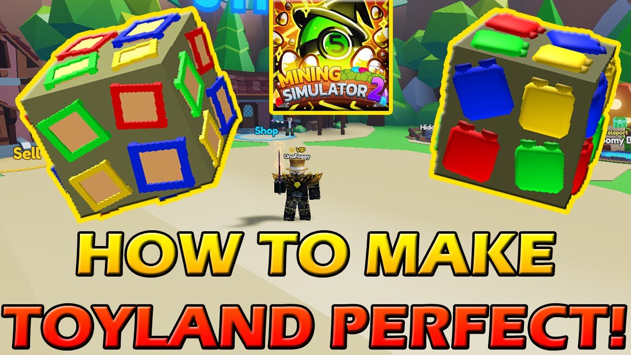HOW TO MAKE THE NEW TOY LAND PERFECT - Roblox Mining Simulator 2 - YouTube