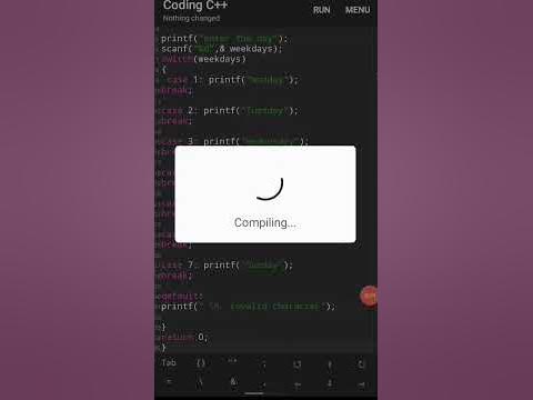 program to print weekdays using switch statement in c #ytshorts #code #coding #viral - YouTube