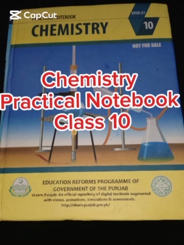 Chemistry Practical Notebook Class 10 @the-e-learning - YouTube