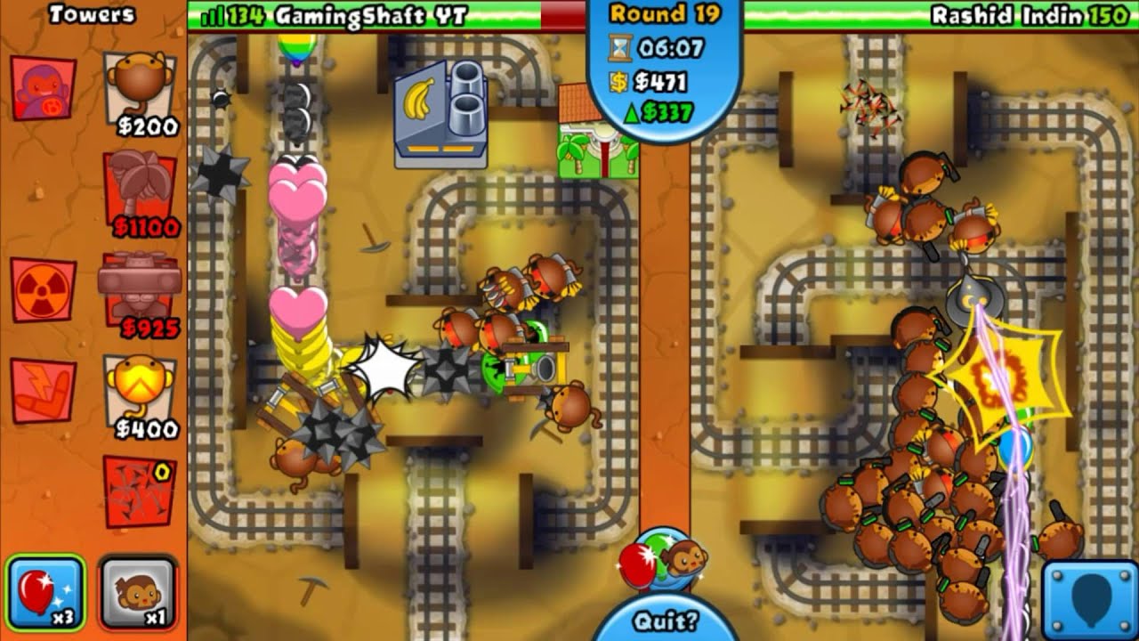 Bloons TD Battles - Defend Cobra CLASSIC RULES Live Commentary - YouTube