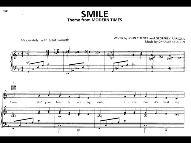 Smile Charlie Chaplin Piano
