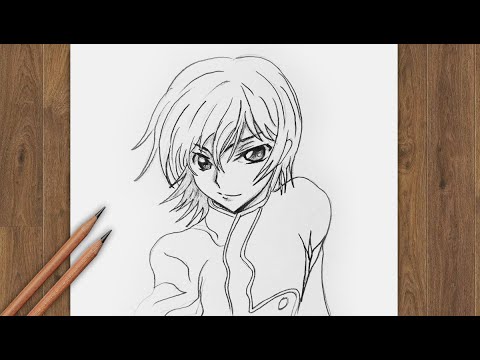 How to draw Lelouch Lamperouge step by step? ｜ルルーシュ•ランペルージ|ルルーシュ•ヴィ ...