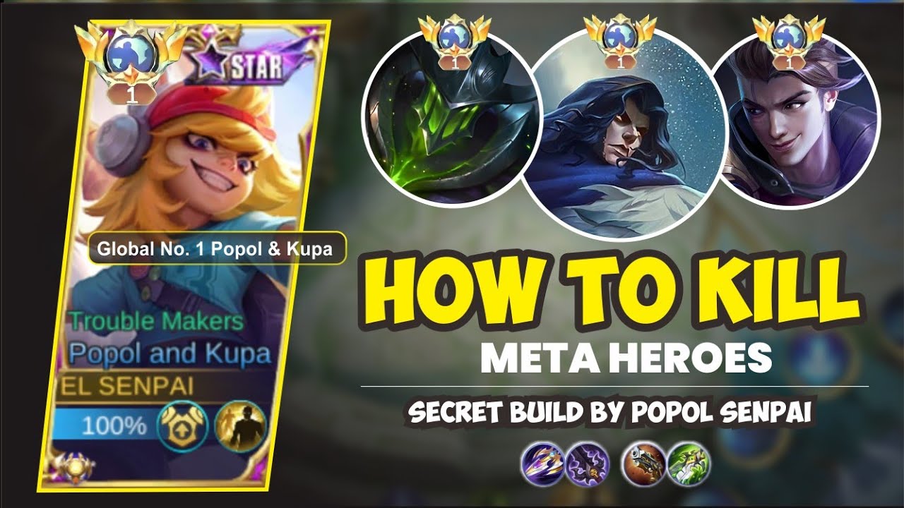 TERBONGKAR 😱🔥 BUILD DAN EMBLEM TERSAKIT POPOL KUPA | BEST BUILD POPOL ...