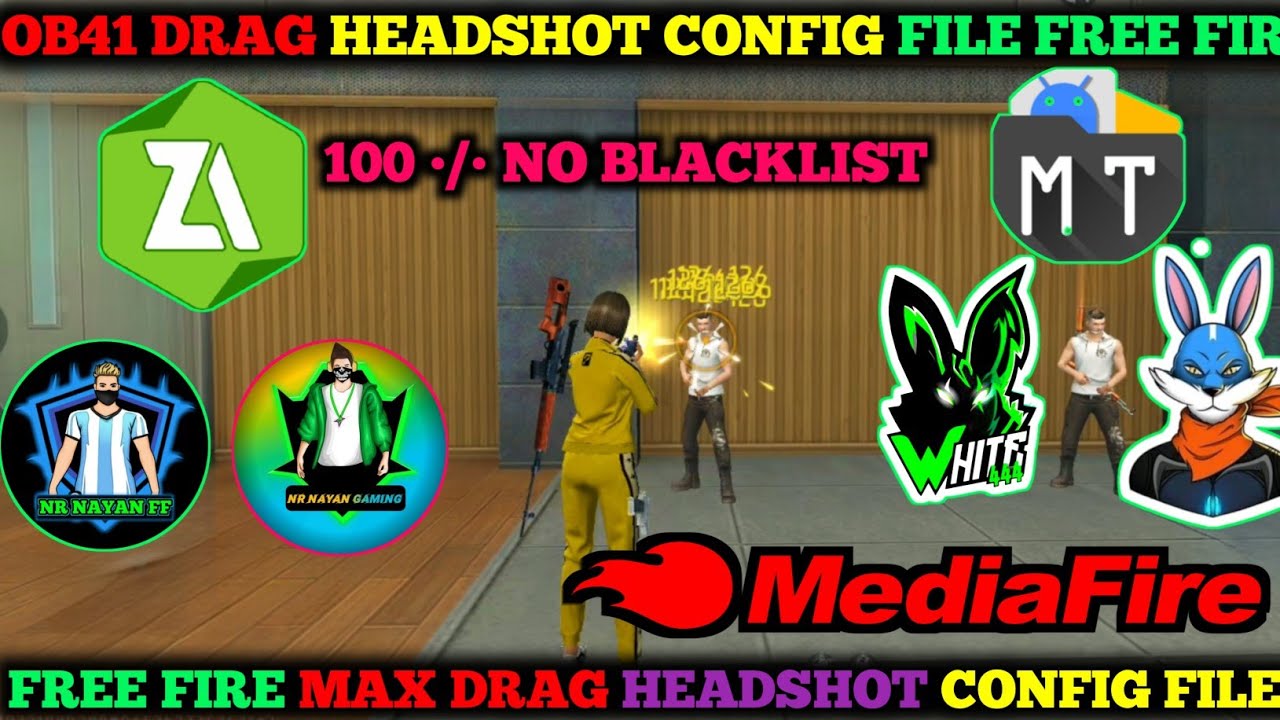 🔥OB41 DRAG HEADSHOT CONFIG FILE FREE FIRE🎯 FREE FIRE MAX DRAG HEADSHOT ...
