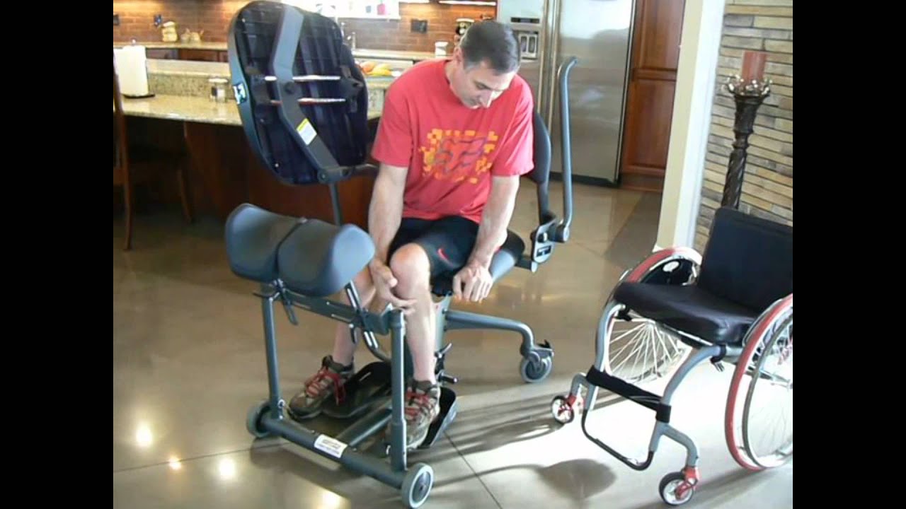 EasyStand Evolv used by paraplegic - YouTube