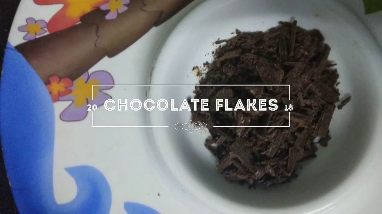 How to make chocolate flakes in just one minute - YouTube