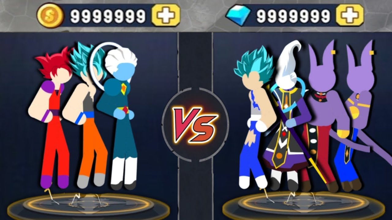 Stickman Warriors Grand Priest & Goku Vs Mekaruba, Vegeta, Unlock All ...