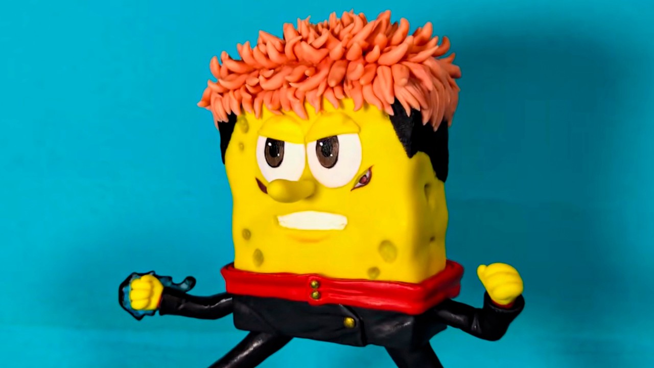 Spend 10 days letting SpongeBob "learn" the spell - YouTube
