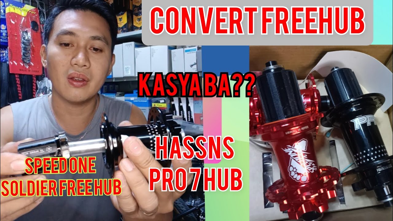 Speed one soldier convert hassns pro 7 (freehub) - YouTube