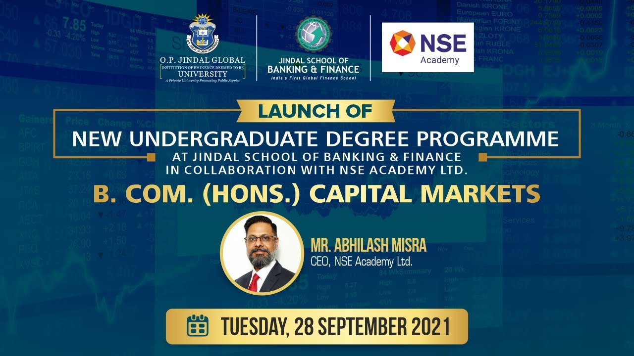 Launch of the B.Com. (Hons.) Capital Markets. - YouTube