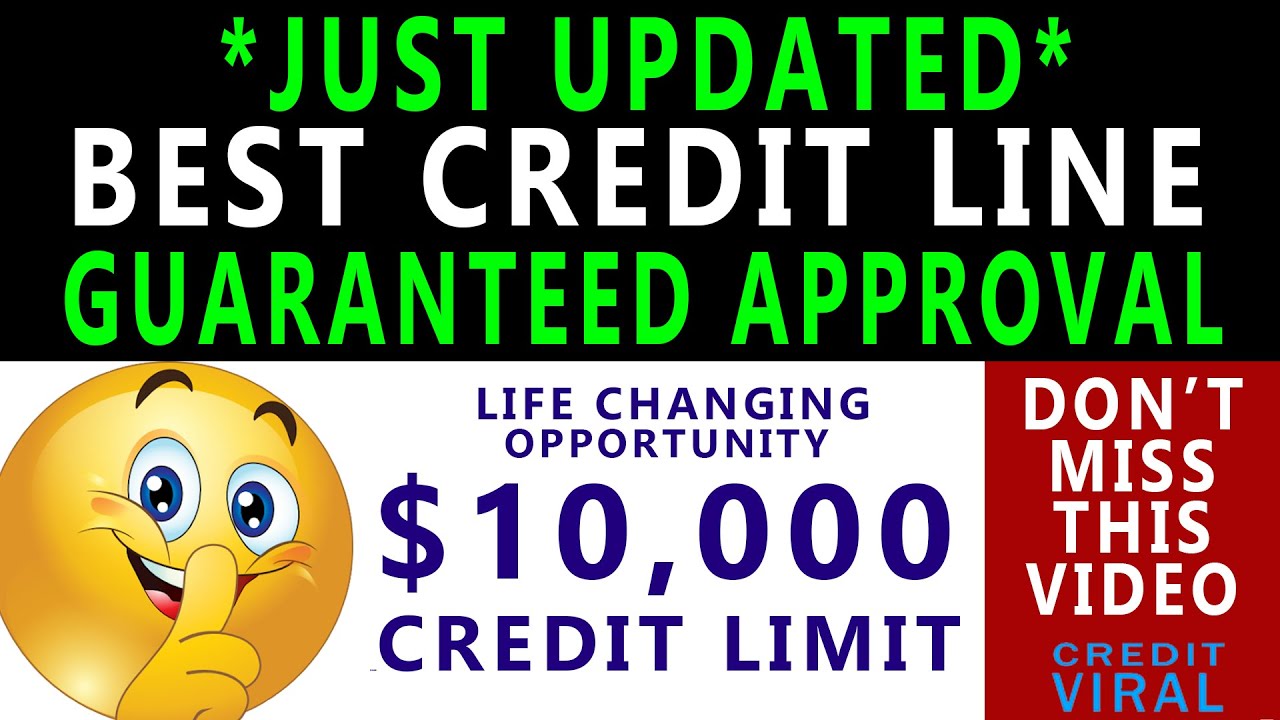 UPDATED! $10000 Guaranteed Credit Line No Matter What | Credit Viral ...