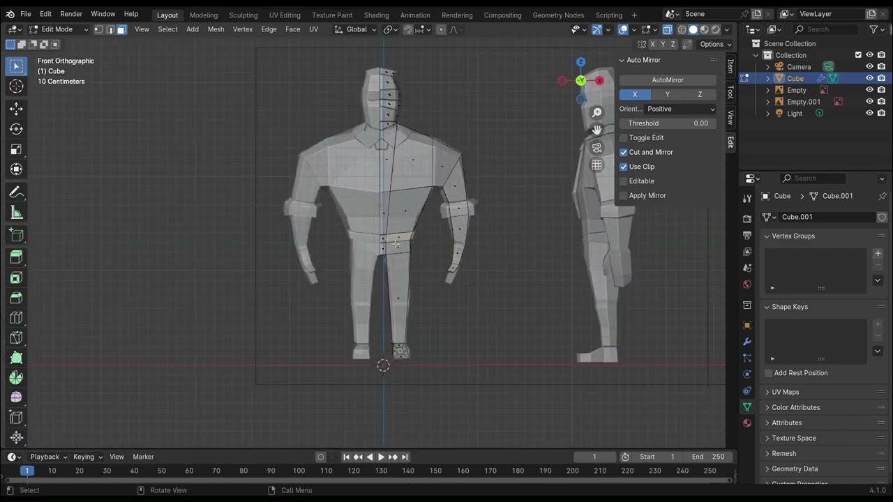 Blender DevLog1: Making LowPoly Character in Blender - YouTube