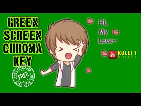 Green Screen HD [1080p] - HI MY LOVE, BOY animation 🔊 sound