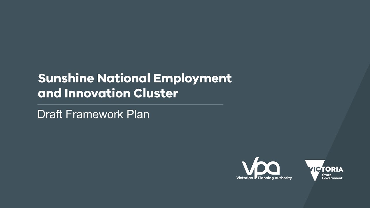 Sunshine National Employment and Innovation Cluster Draft Framework ...